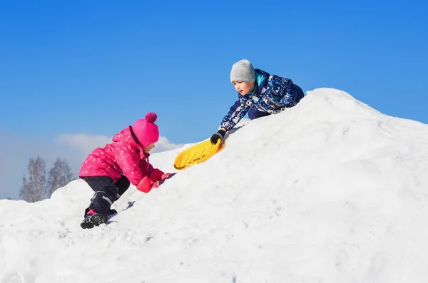 Kids playing snow Stock Photos, Royalty Free Kids playing snow Images ...