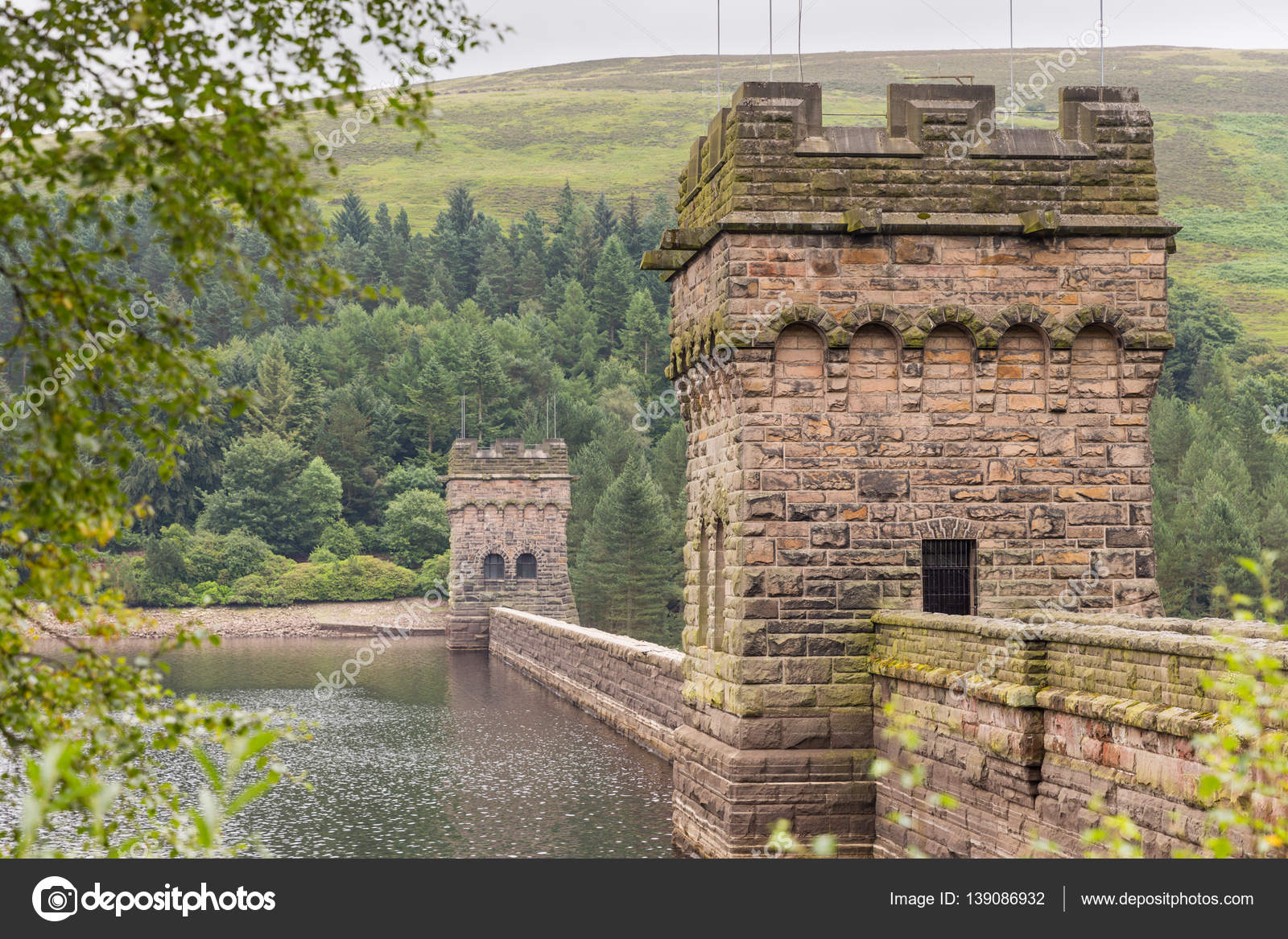 Derwent Reservoir in the Upper Derwent Valley — Stock Photo ...