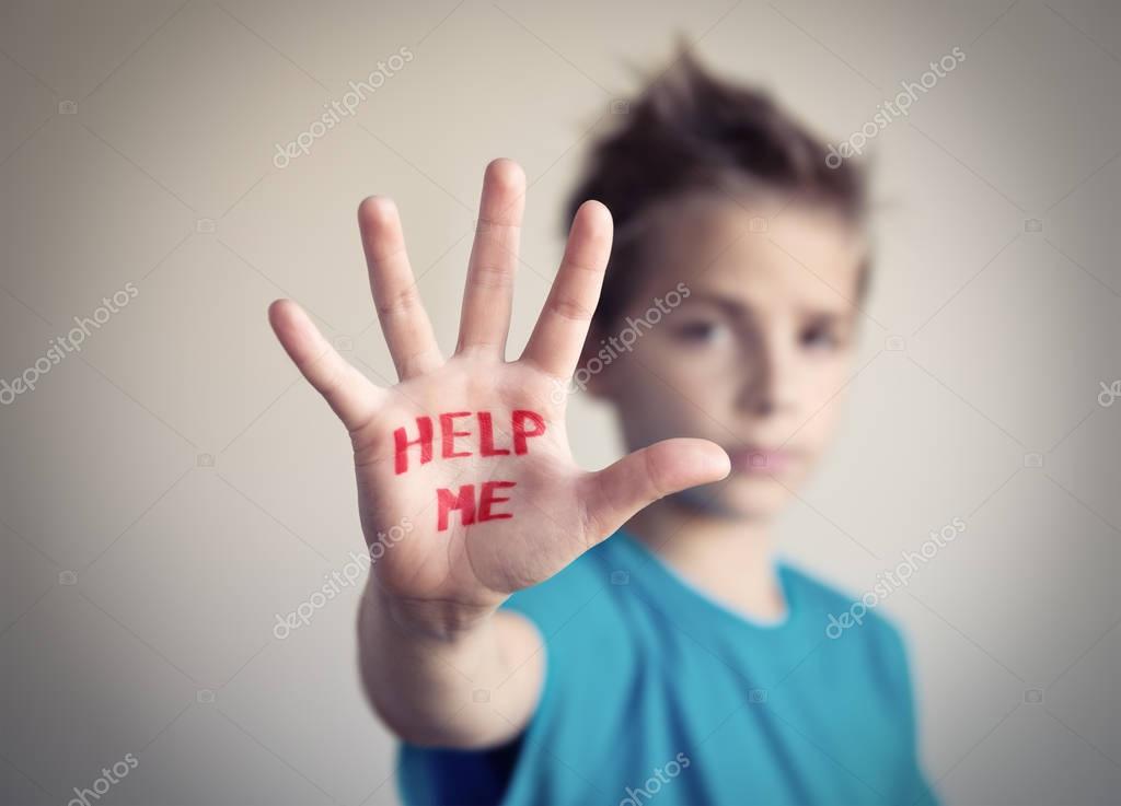 Little boy asking for help — Stock Photo © ashumskiy #128915516