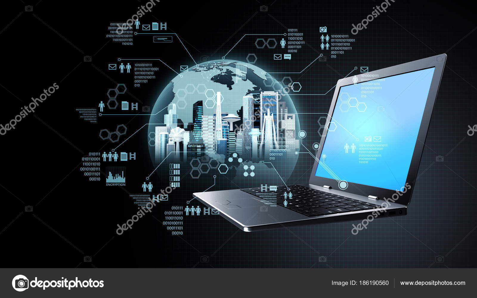 Internet information technology concept — Stock Photo © nmedia #186190560
