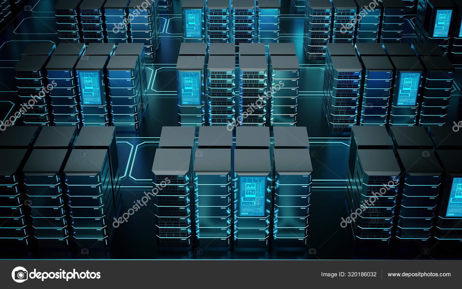 Internet Server room or super computer concept — Stock Photo © nmedia ...