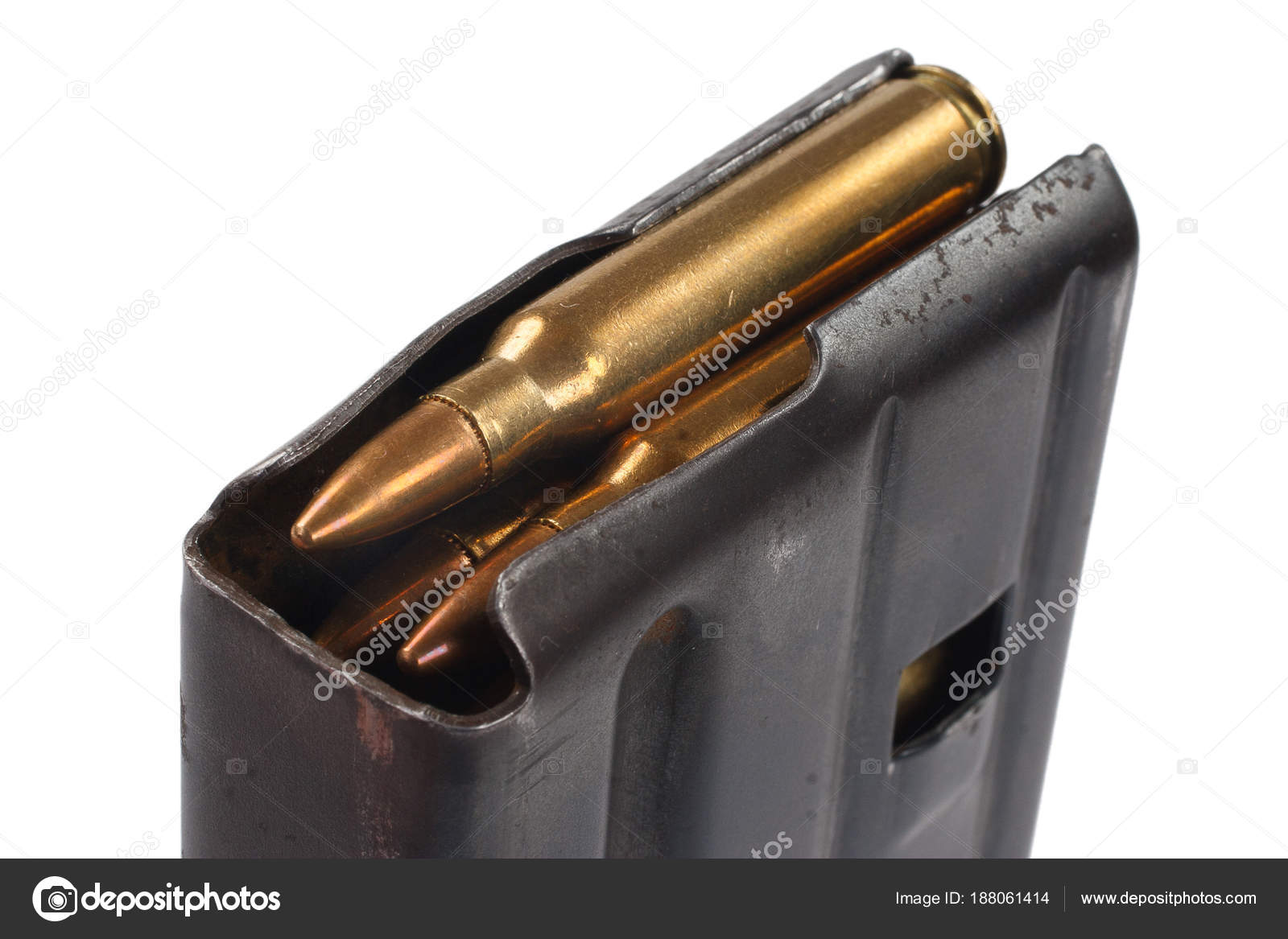 USGI M-16 20rd Magazine Vietnam war period with ammo — Stock Photo ...