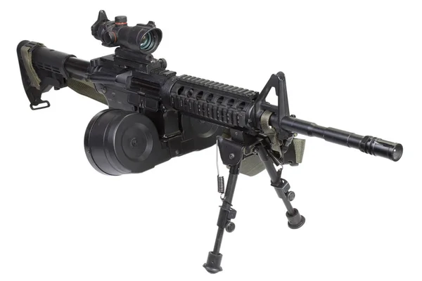 Rifle M4 with bipod Stock Photo by ©zim90 35515971