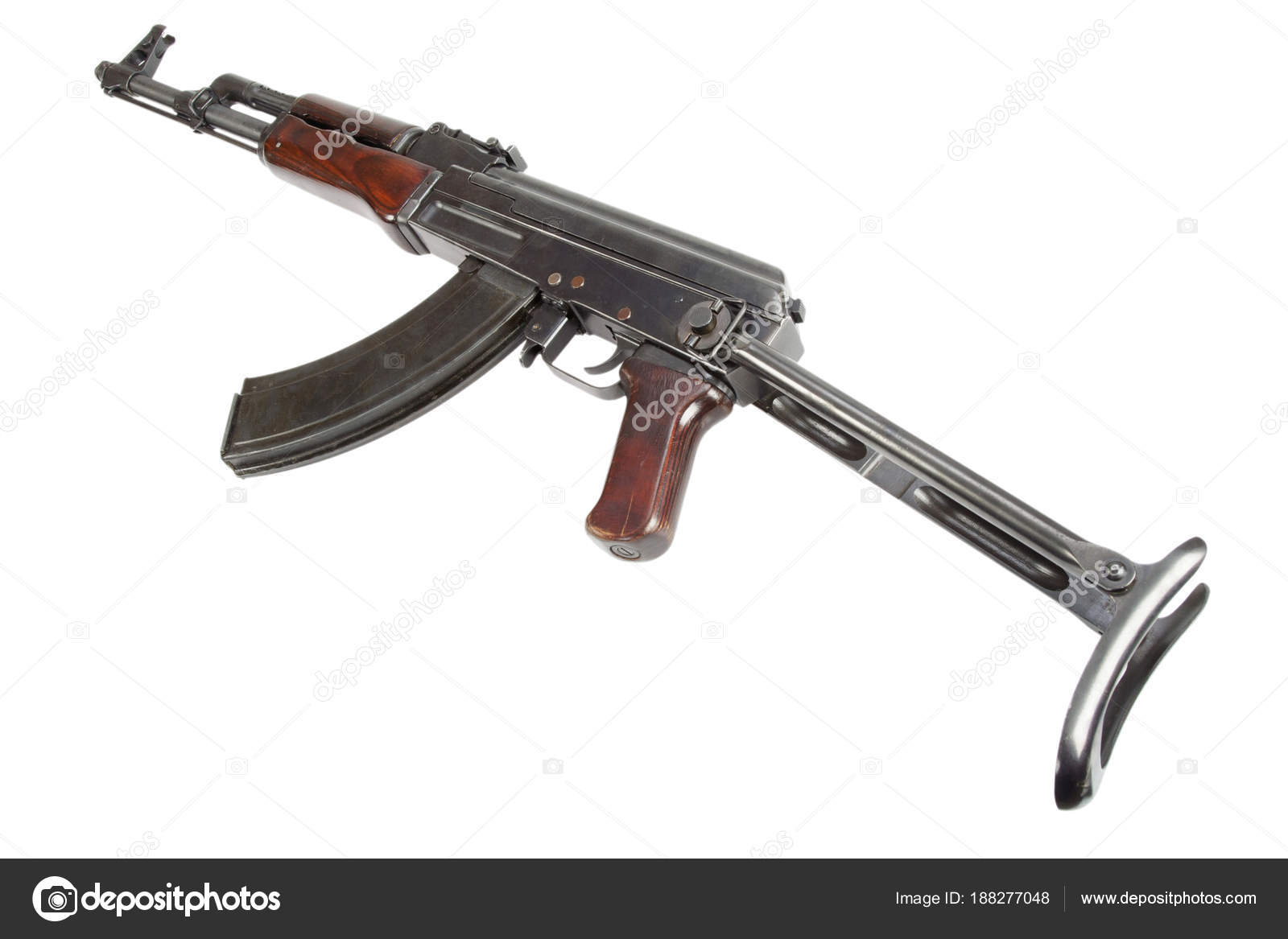 Rare First Model Assault Rifle Isolated White Stock Photo by ©zim90 ...