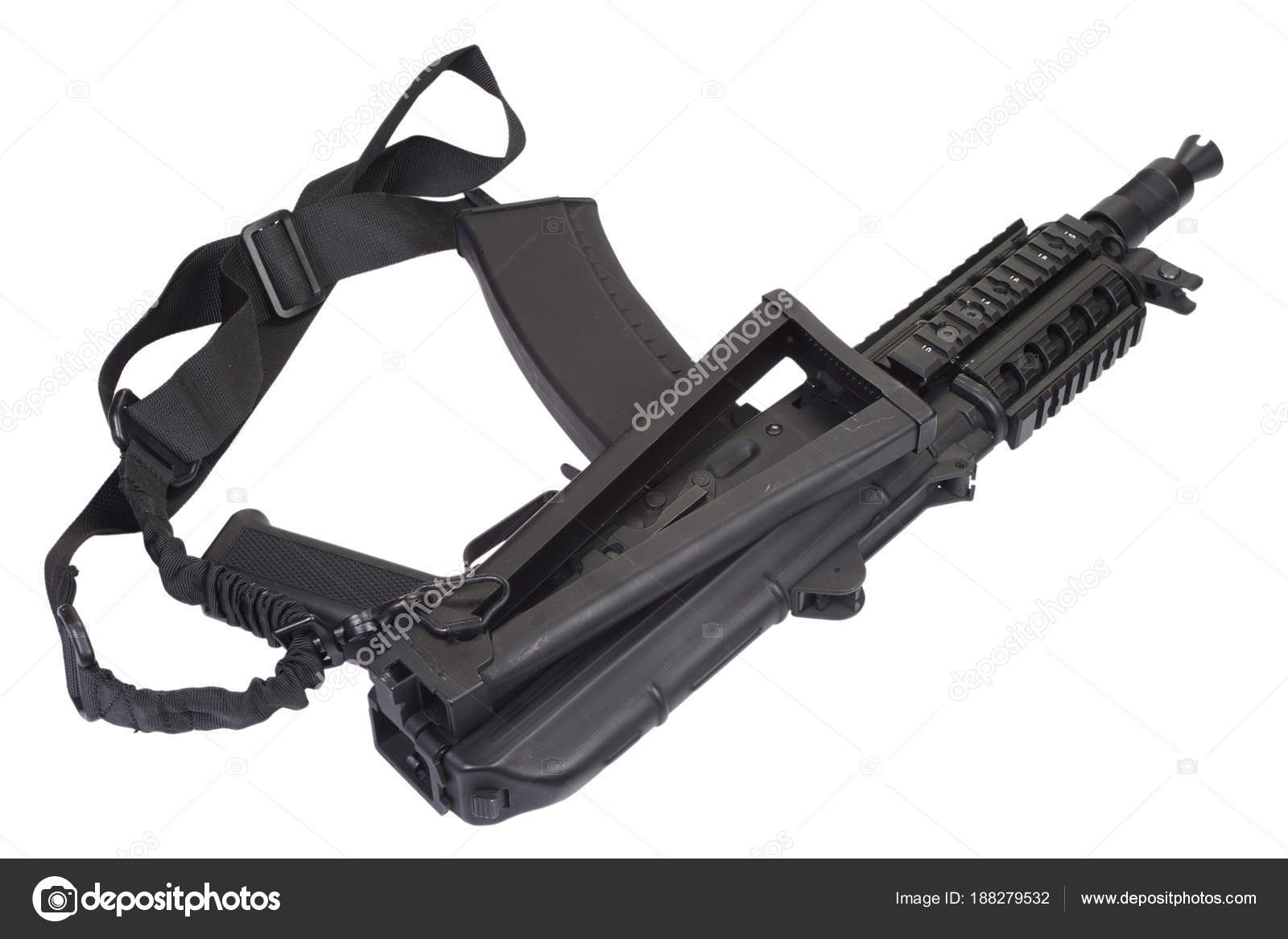 Kalashnikov Isolated White — Stock Photo © zim90 #188279532