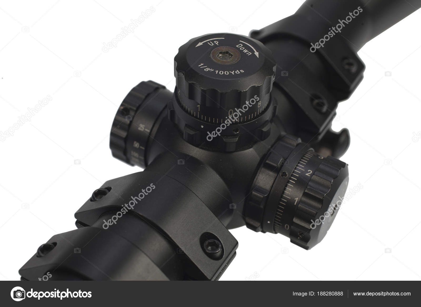 Sniper scope isolated on white — Stock Photo © zim90 #188280888