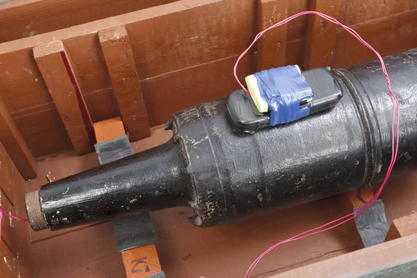 IED (improvised explosive device) with 125mm USSR Tank HEAT Projectile ...