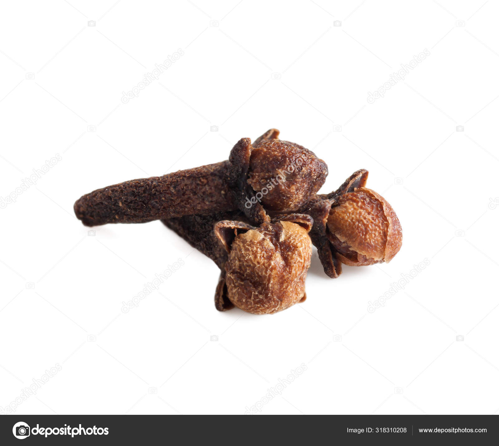 Clove spice macro isolated on white Stock Photo by ©Tanchic 318310208