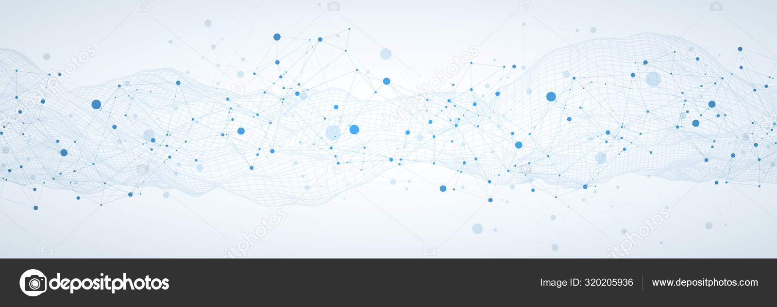 Template Science Technology Presentation Plexus Style Background Stock ...