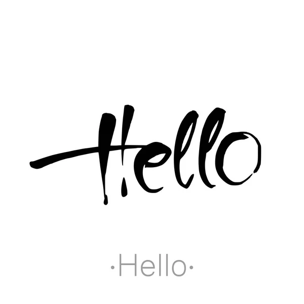 Hello handdraw lettering Stock Vector Image by ©antoshkaforever #130477384