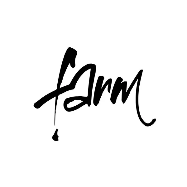 Farm lettering template Stock Vector Image by ©antoshkaforever #148328507