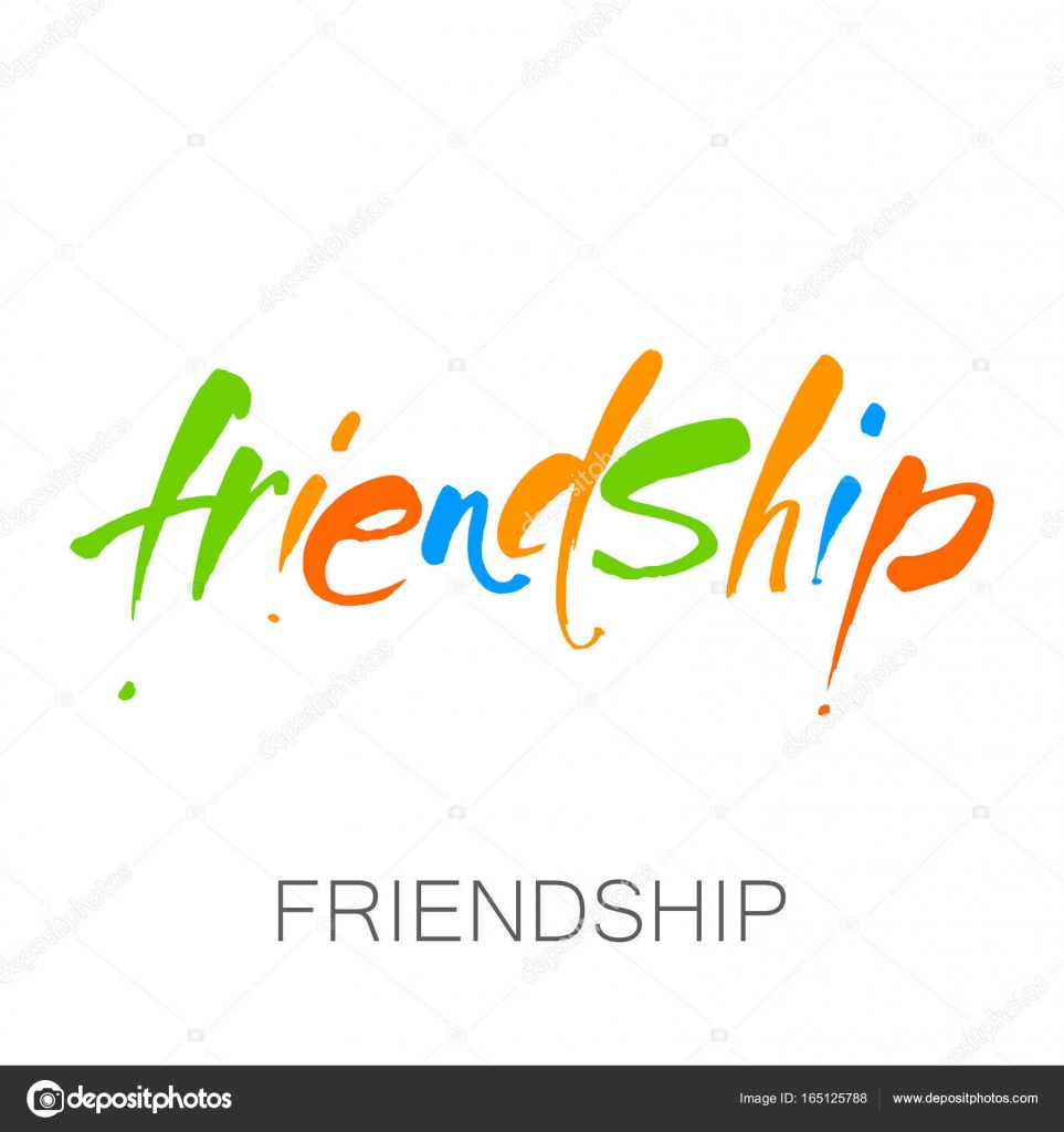 Friendship lettering template Stock Vector by ©antoshkaforever 165125788