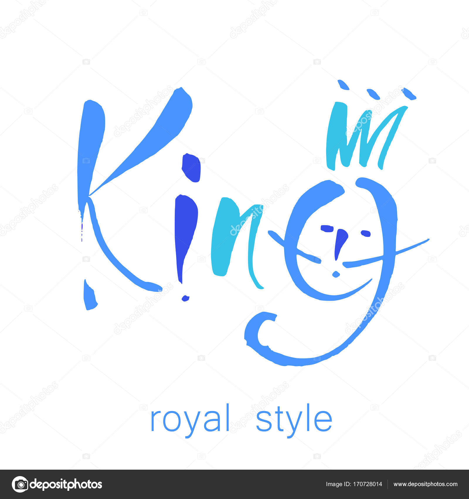 Rey plantilla de letras Vector de stock por ©antoshkaforever 170728014