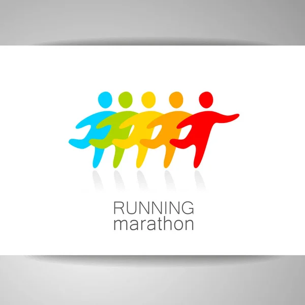 Running marathon template design Stock Vector Image by ©antoshkaforever ...