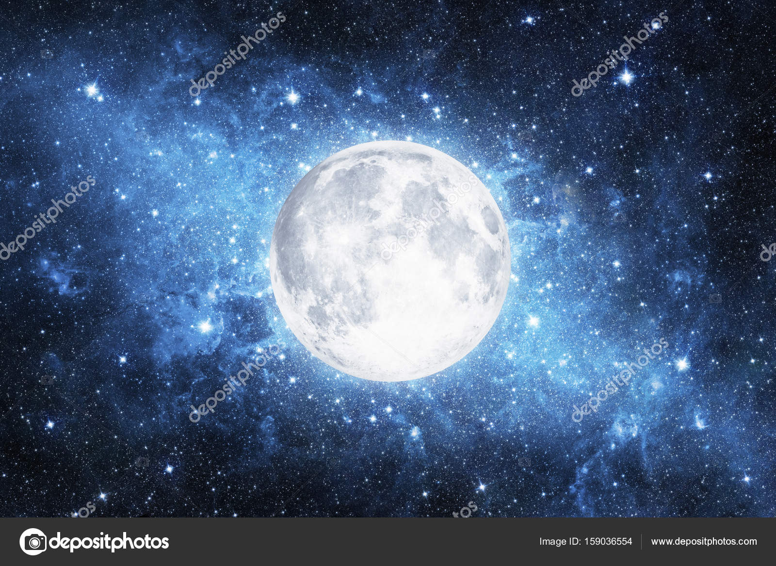 Moon. View from space. Elements of this image furnished by NASA — Stock ...