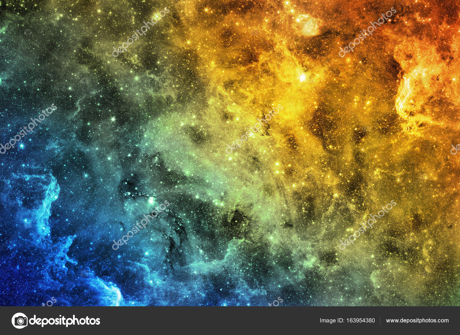 Yellow Galaxy Background