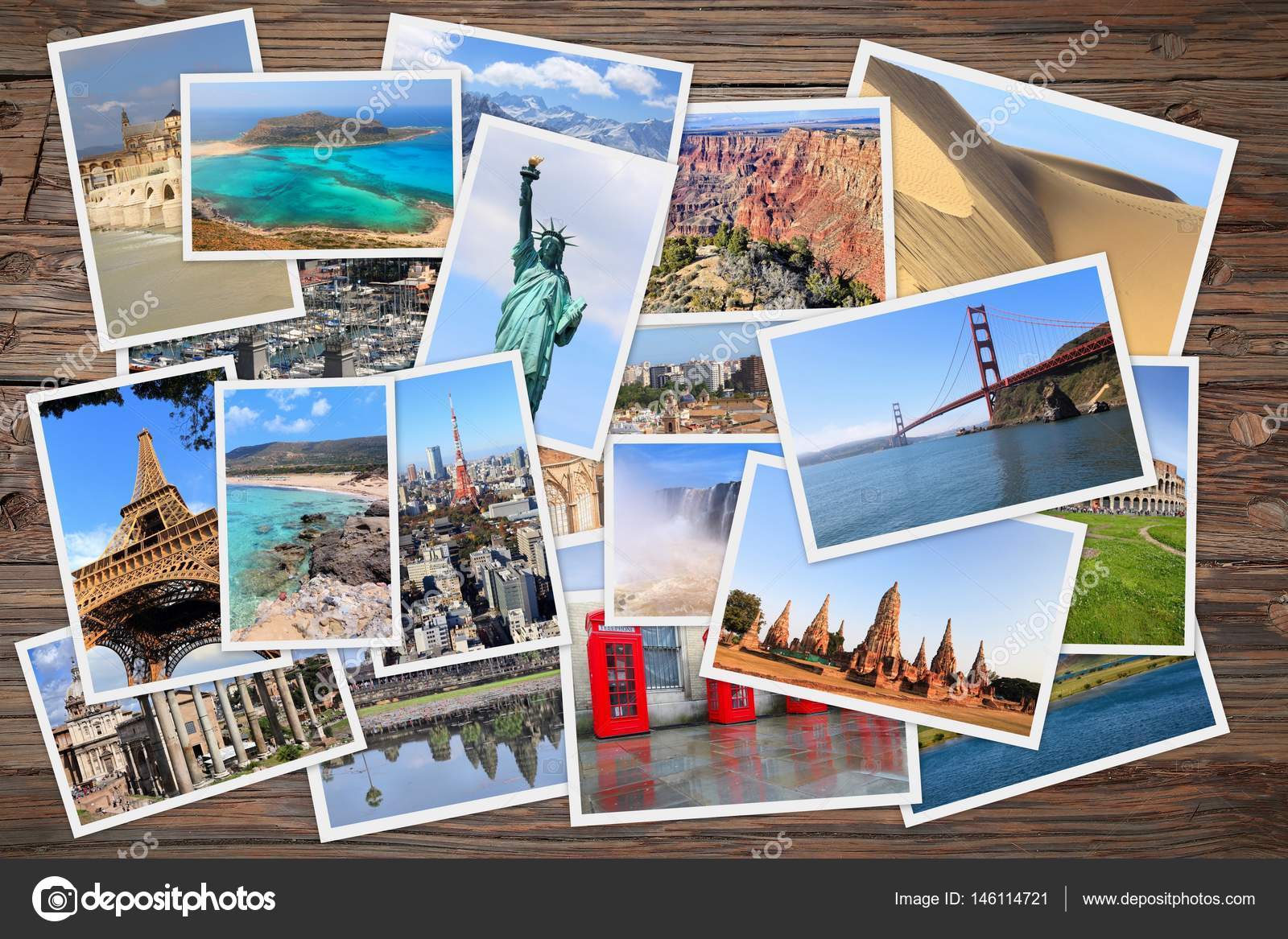 World Tourist Places Collage