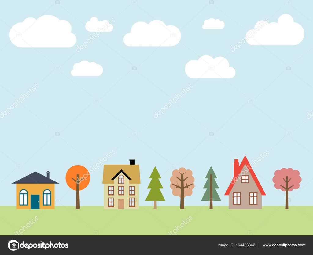 Small town - vector Stock Vector Image by ©tupungato #164403342