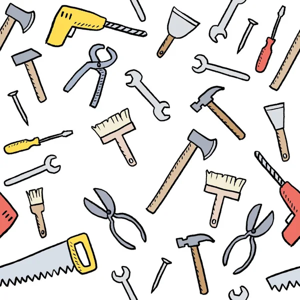 Cartoon tools background ⬇ Vector Image by © tupungato | Vector Stock ...