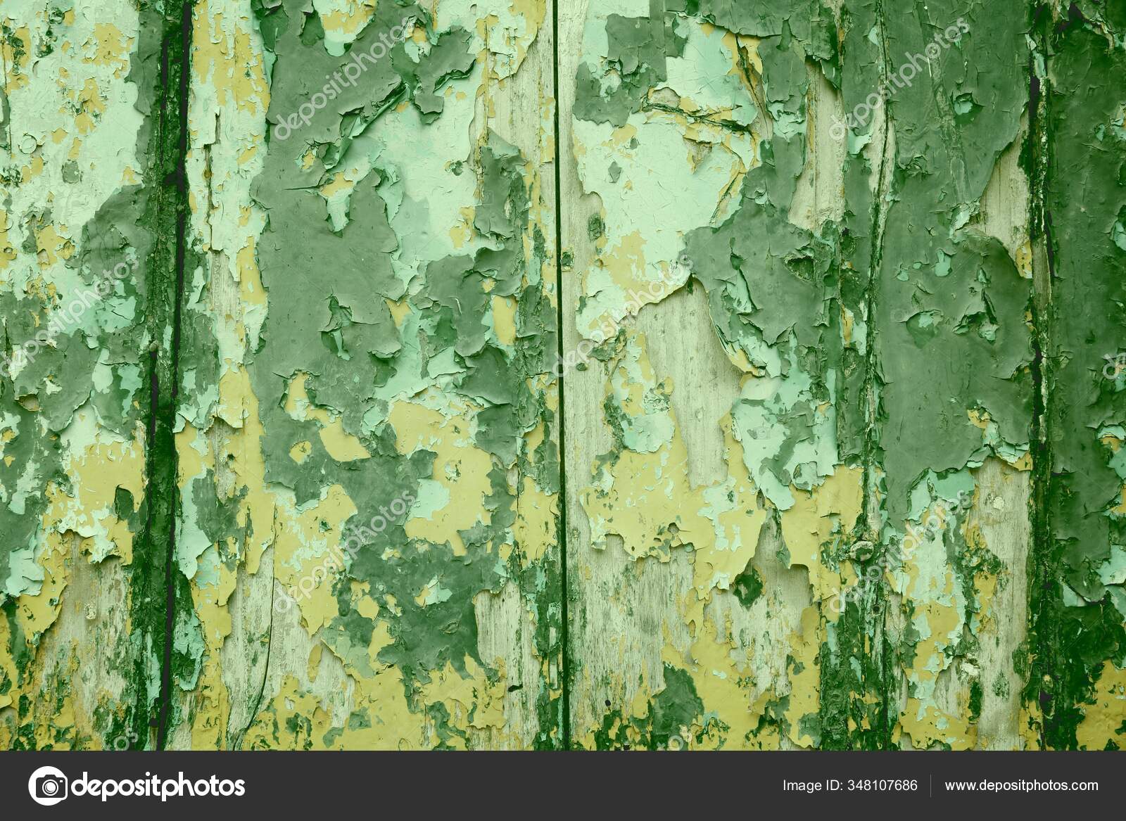 Peeling Green Paint Texture