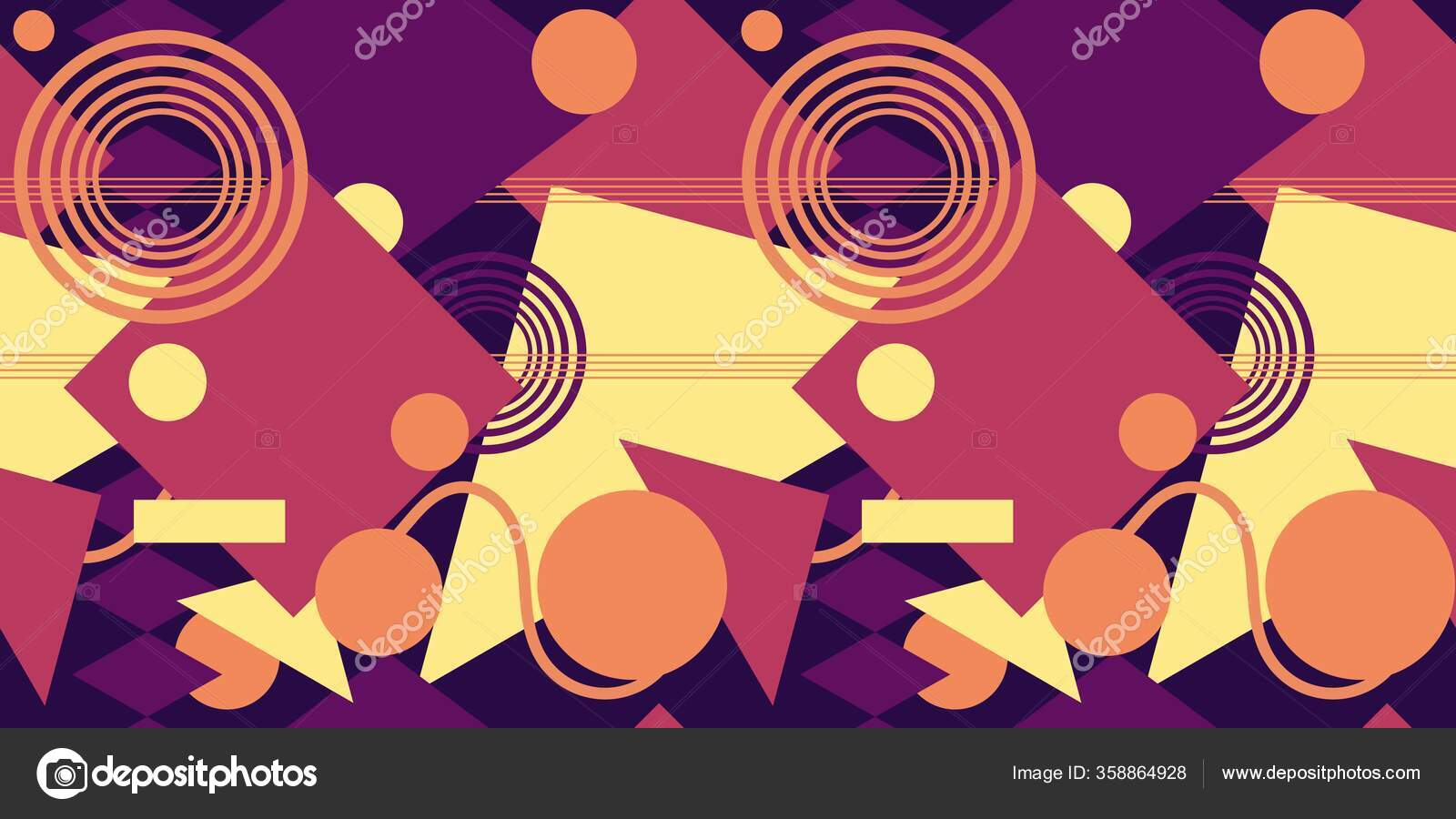 Seamless 2000S Style Vector Pattern Abstract Geometric Textile Print ...