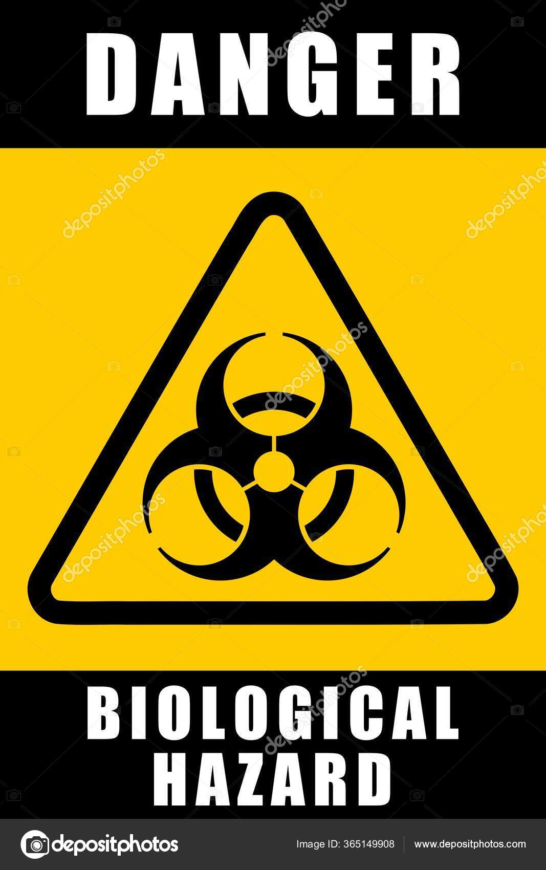 Biohazard Vector Symbol Biological Hazard Warning Sign Stock Vector ...