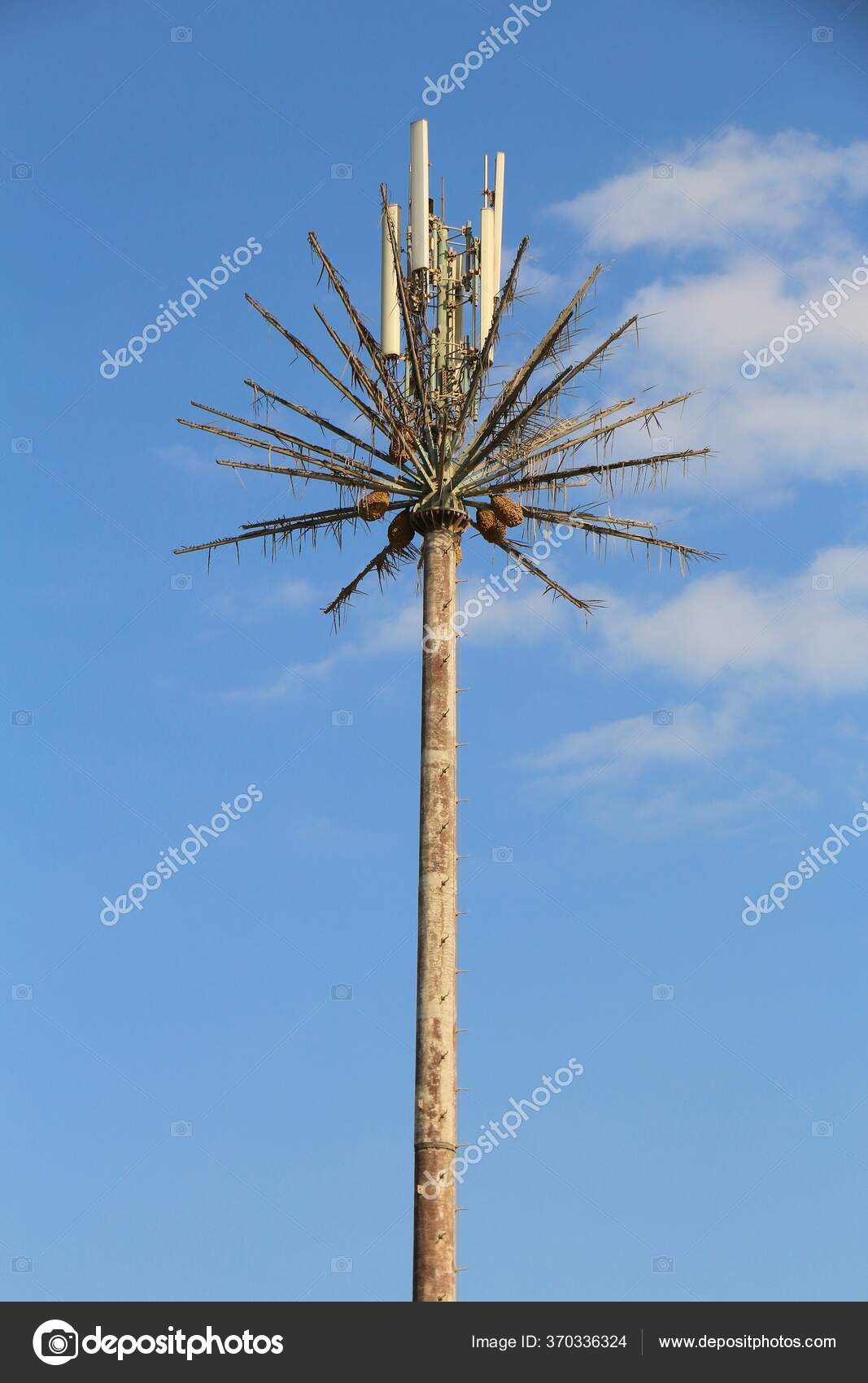 Dubai Mobile Phone Operator Tower Disguised Palm Tree — Stock Photo ...