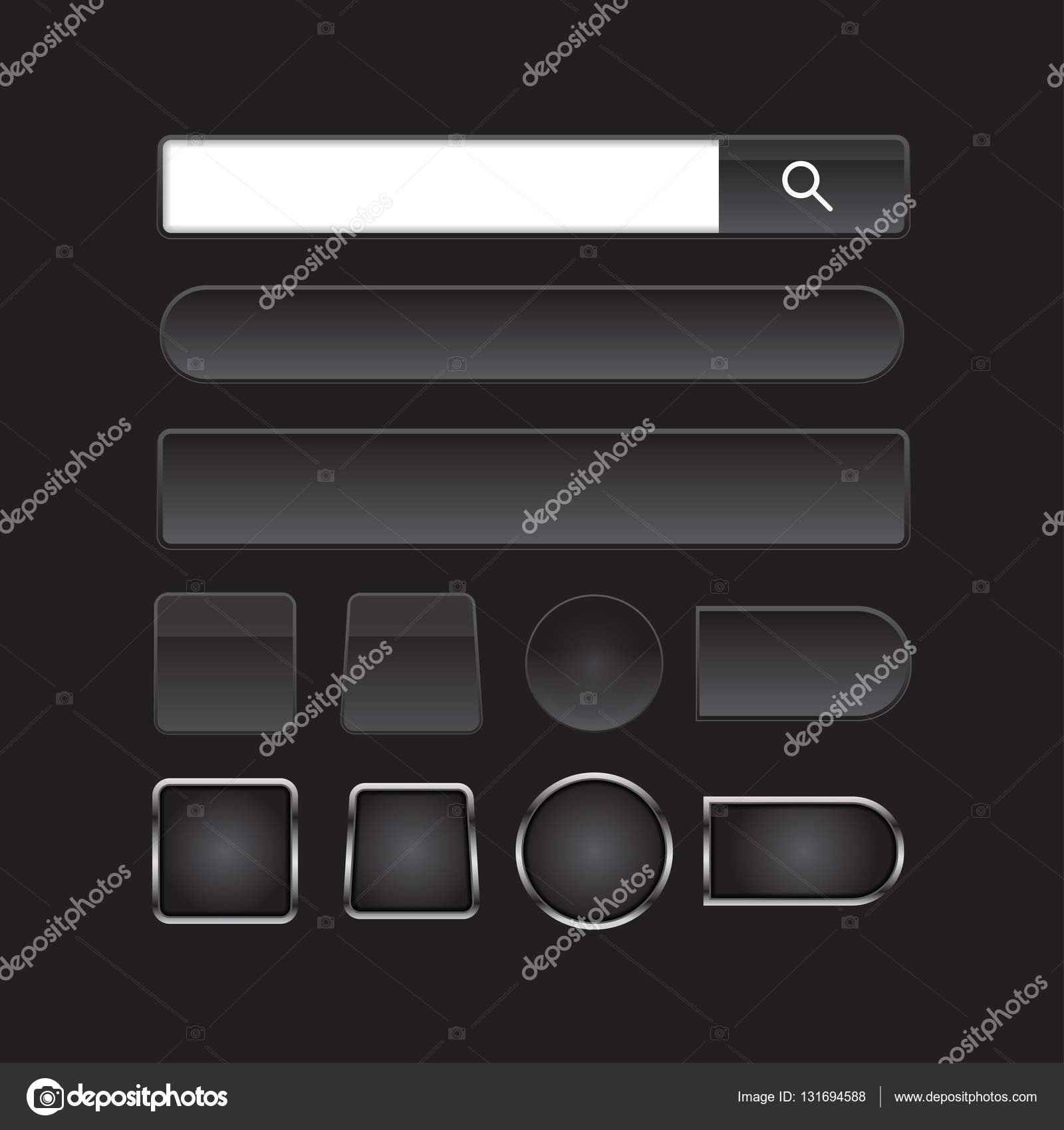 Set of button design Stock Vector by ©Pitsanu 131694588