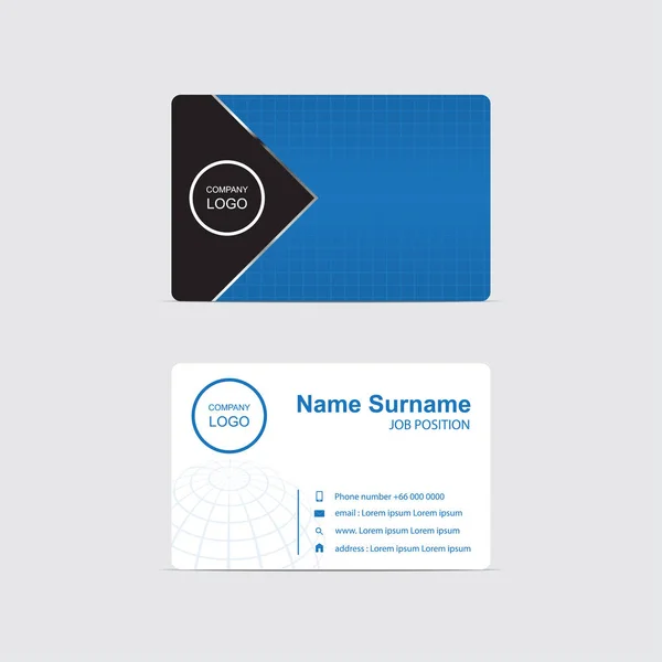 Dot circle business card design Stock Vector by ©Pitsanu 133704690