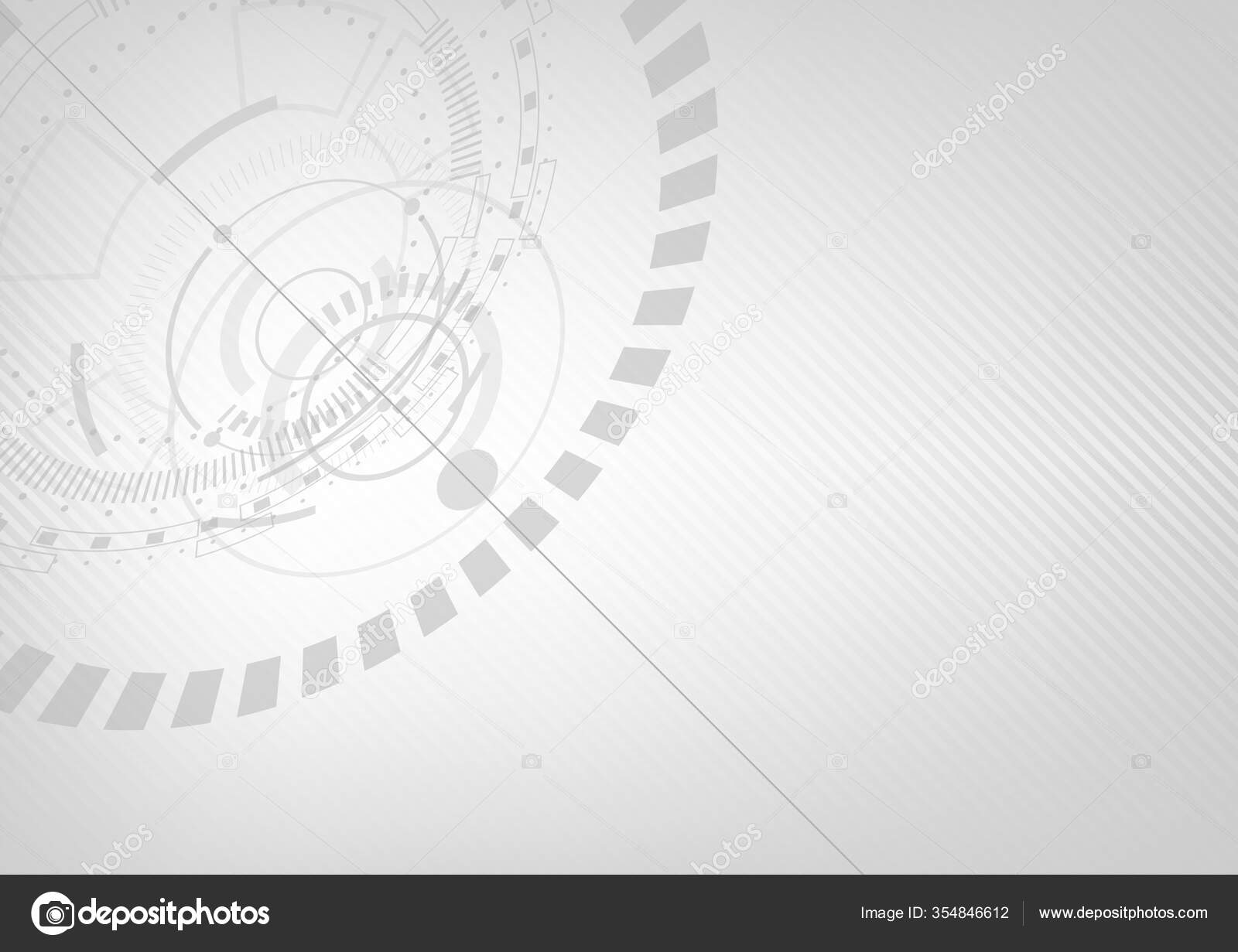 Modern Futuristic Background Concept Design White Theme Stock Vector by ...