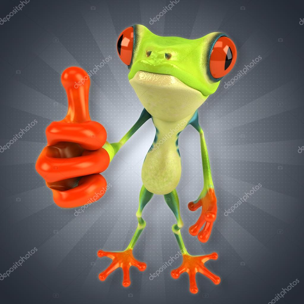 Funny Cartoon Tree Frogs