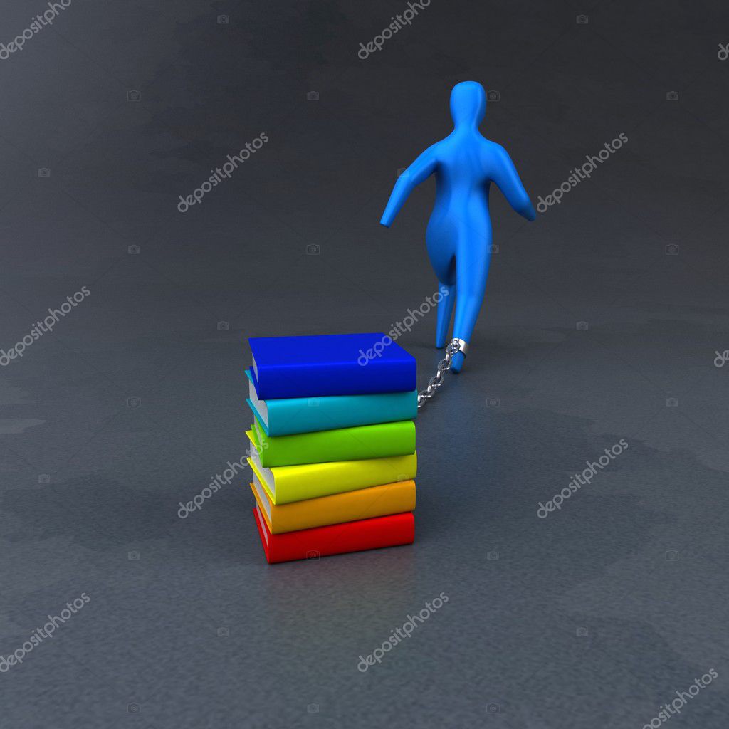 Burden symbol with books — Stock Photo © julos #125040946