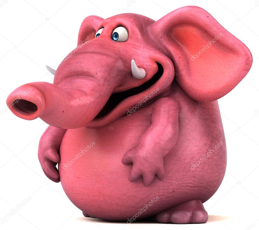 Elefante rosa ilustración — Foto de stock #126026212 © julos