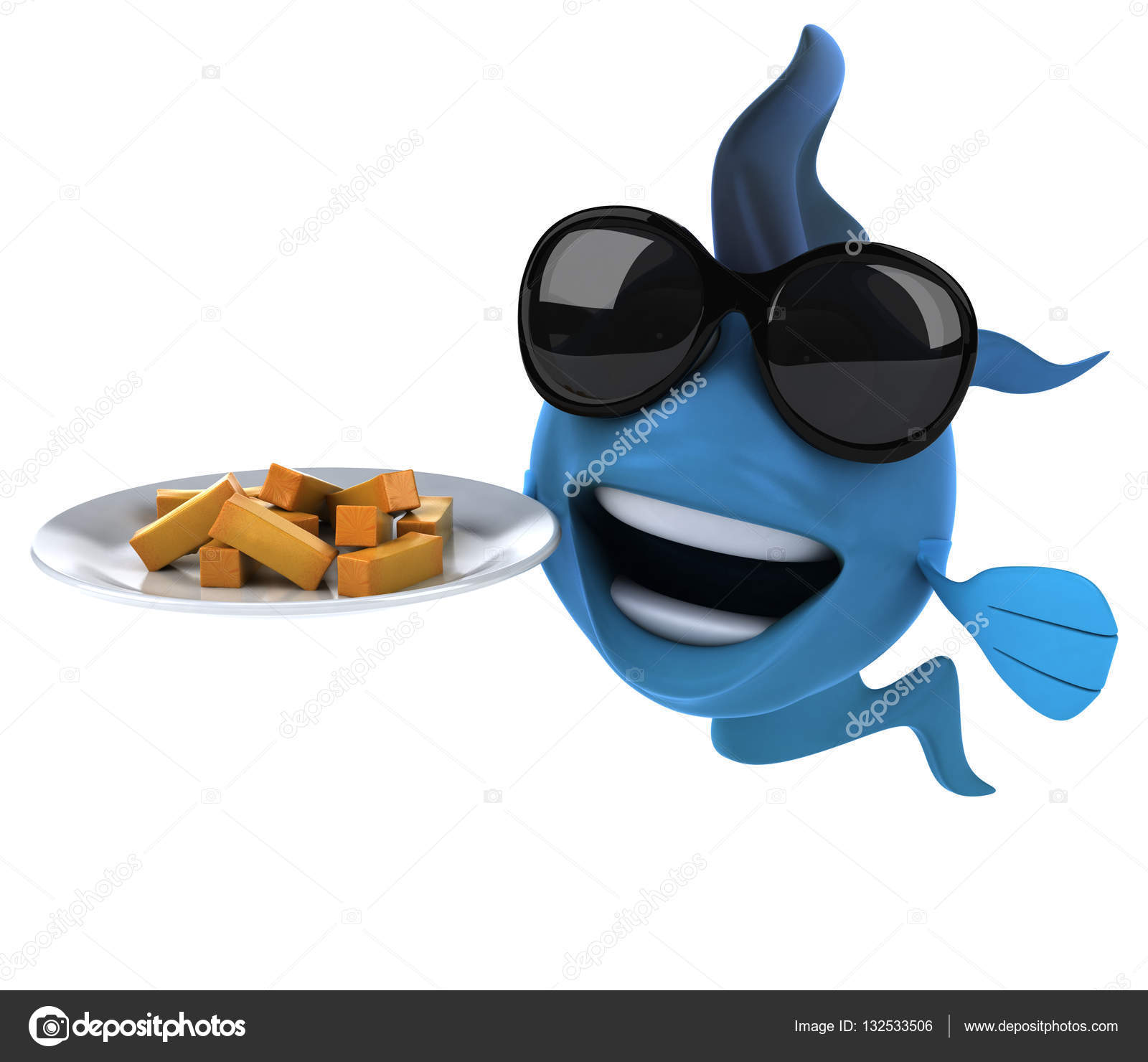 Fun fish and chips — Stock Photo © julos #132533506