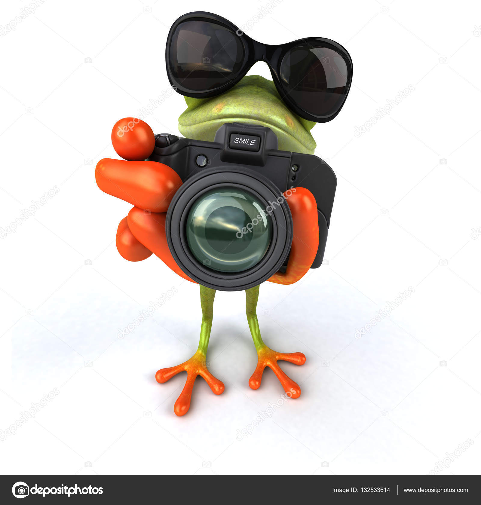 Cartoon character holding camera — Stock Photo © julos #132533614