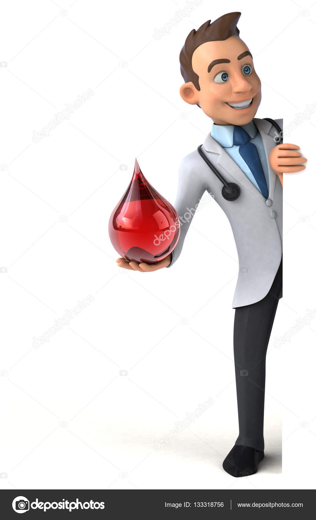 Doctor holding drop — Stock Photo © julos #133318756