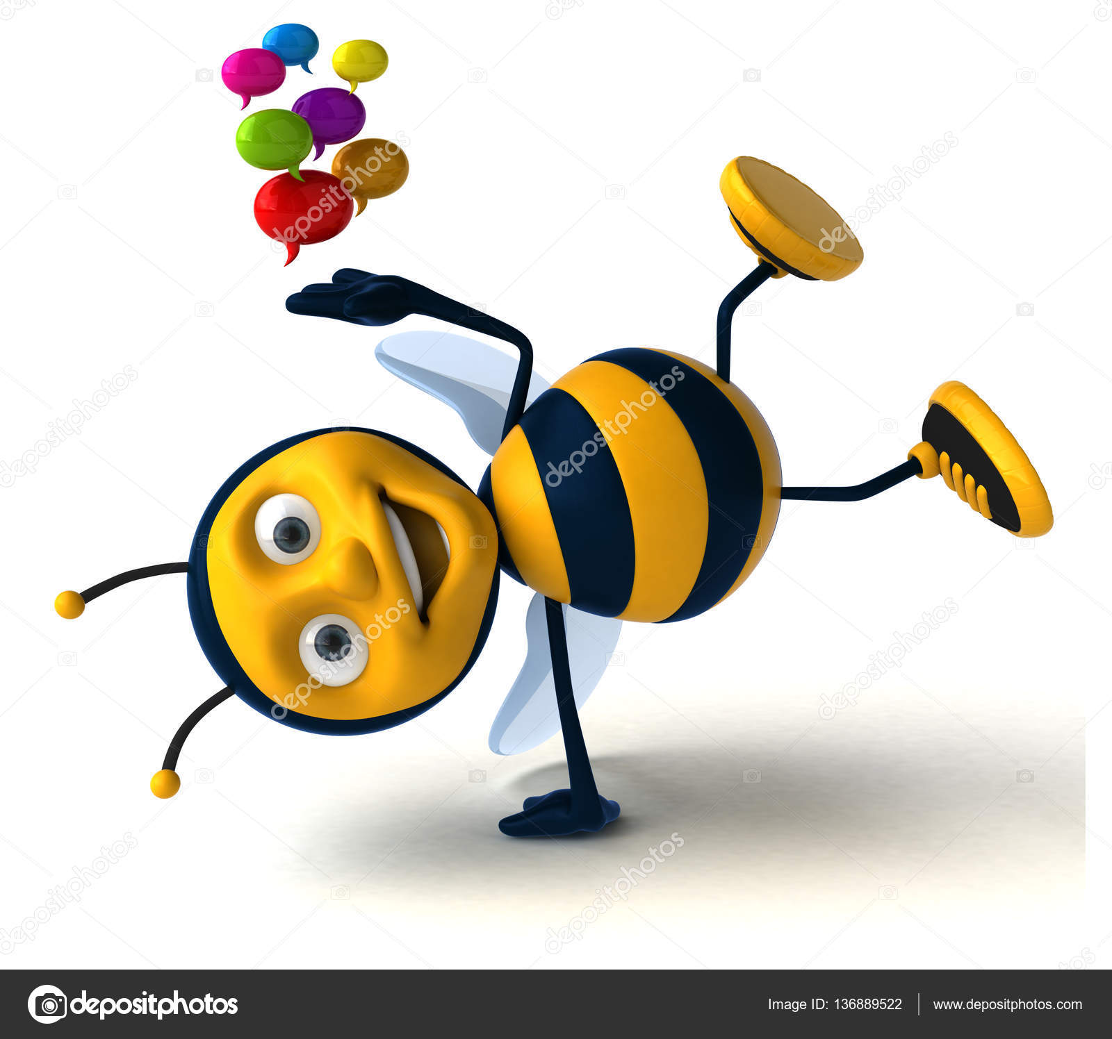 Cartoon character holding bubbles Stock Illustration by ©julos #136889522