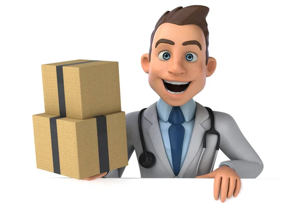 Doctor holding boxes Stock Photo by ©julos 163492264