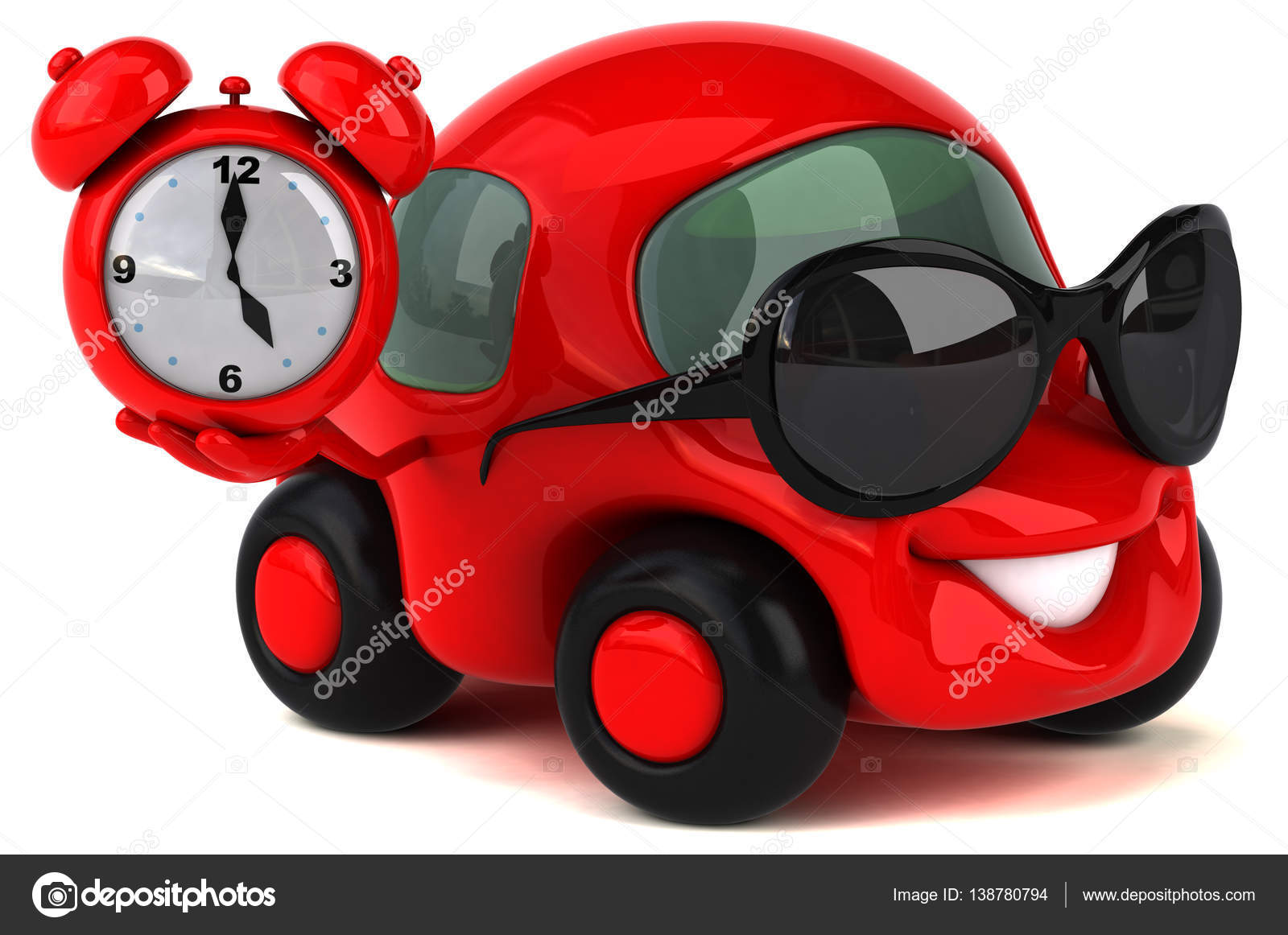 Car holding clock Stock Illustration by ©julos #138780794