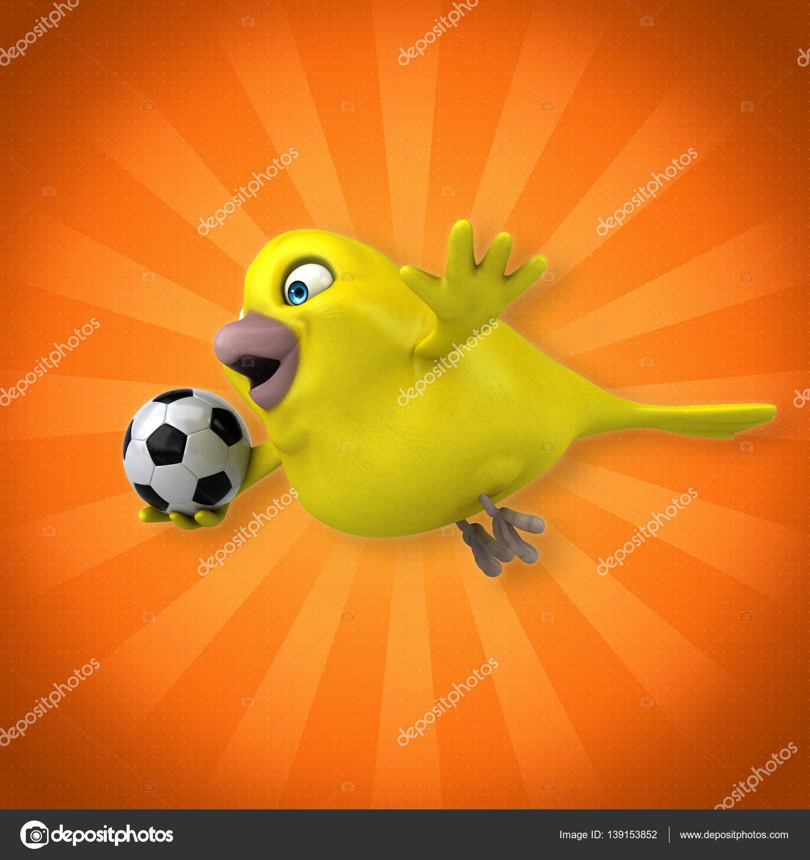 Bird holding ball Stock Photo by ©julos 139153852