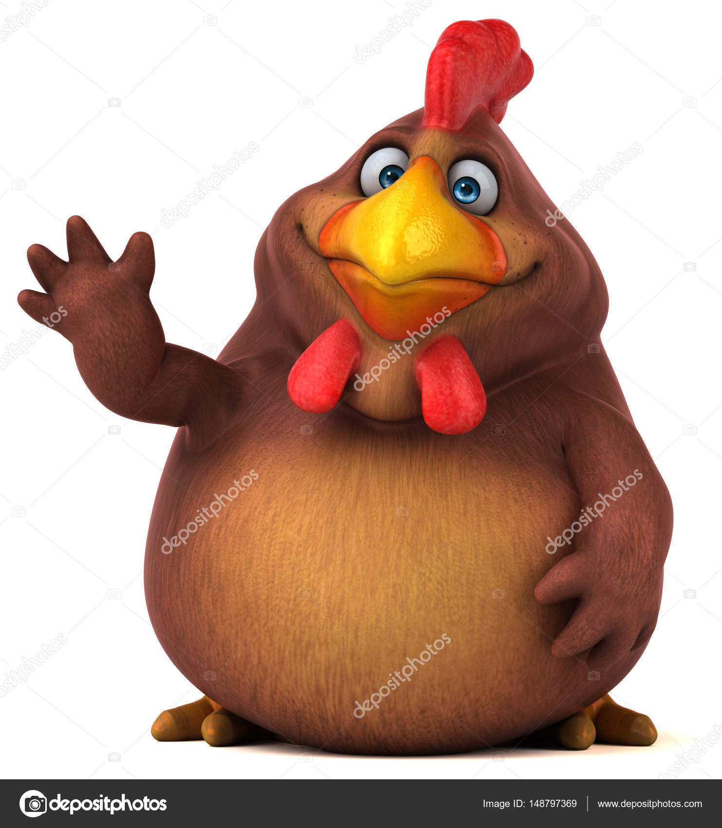 Chicken With Teeth Cartoon