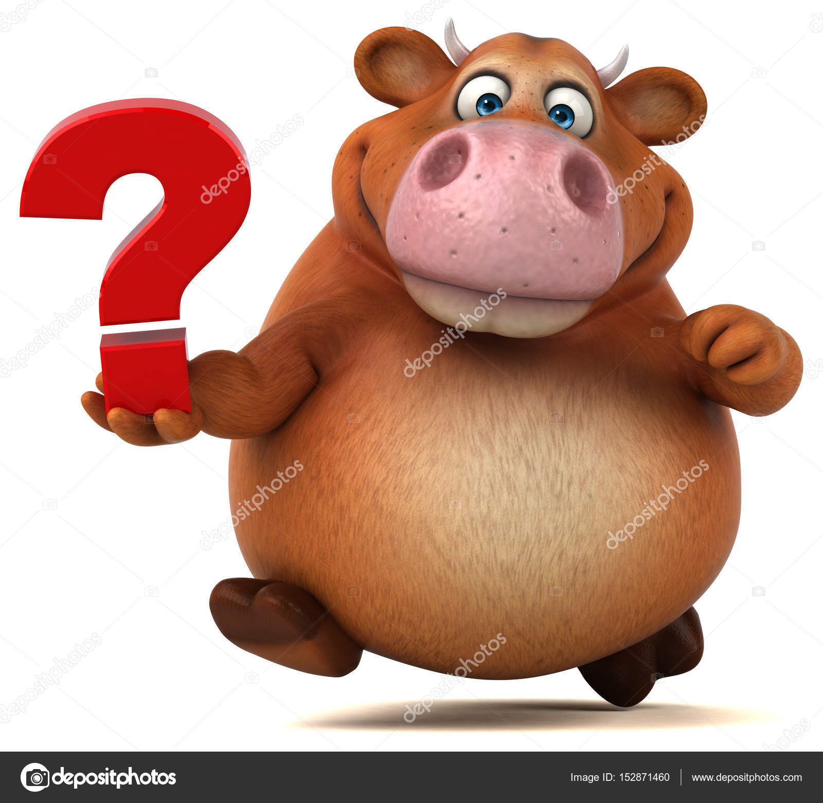 Cartoon character holding question mark Stock Illustration by ©julos ...