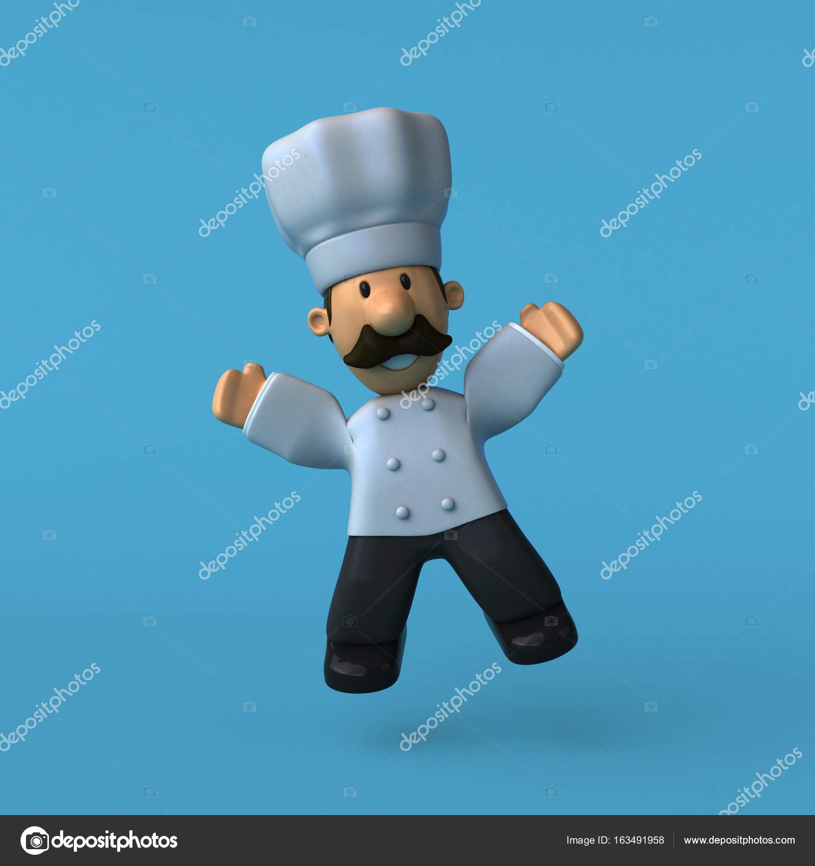 Fun chef cartoon character — Stock Photo © julos #163491958