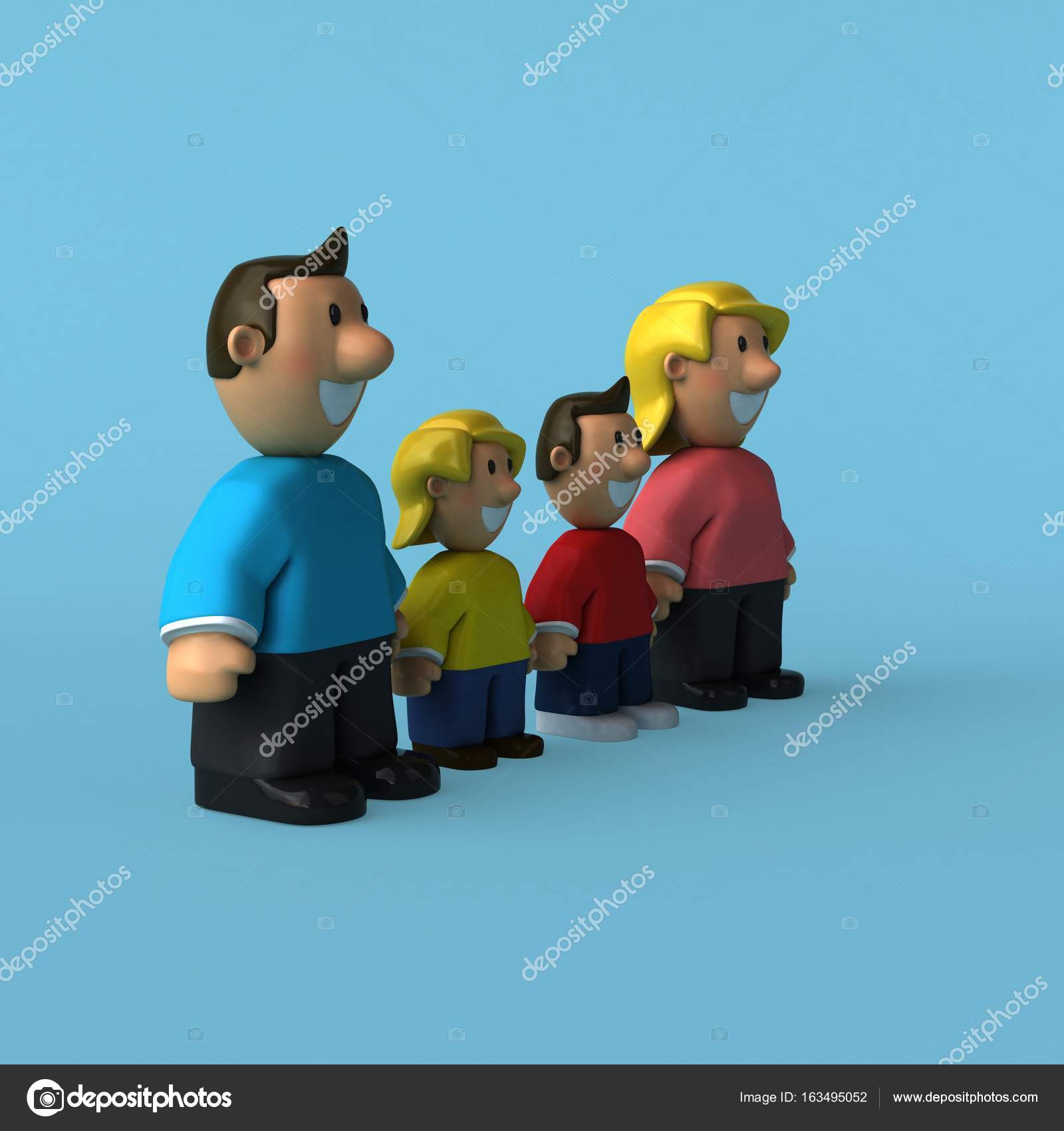 Funny cute Family Stock Illustration by ©julos #163495052
