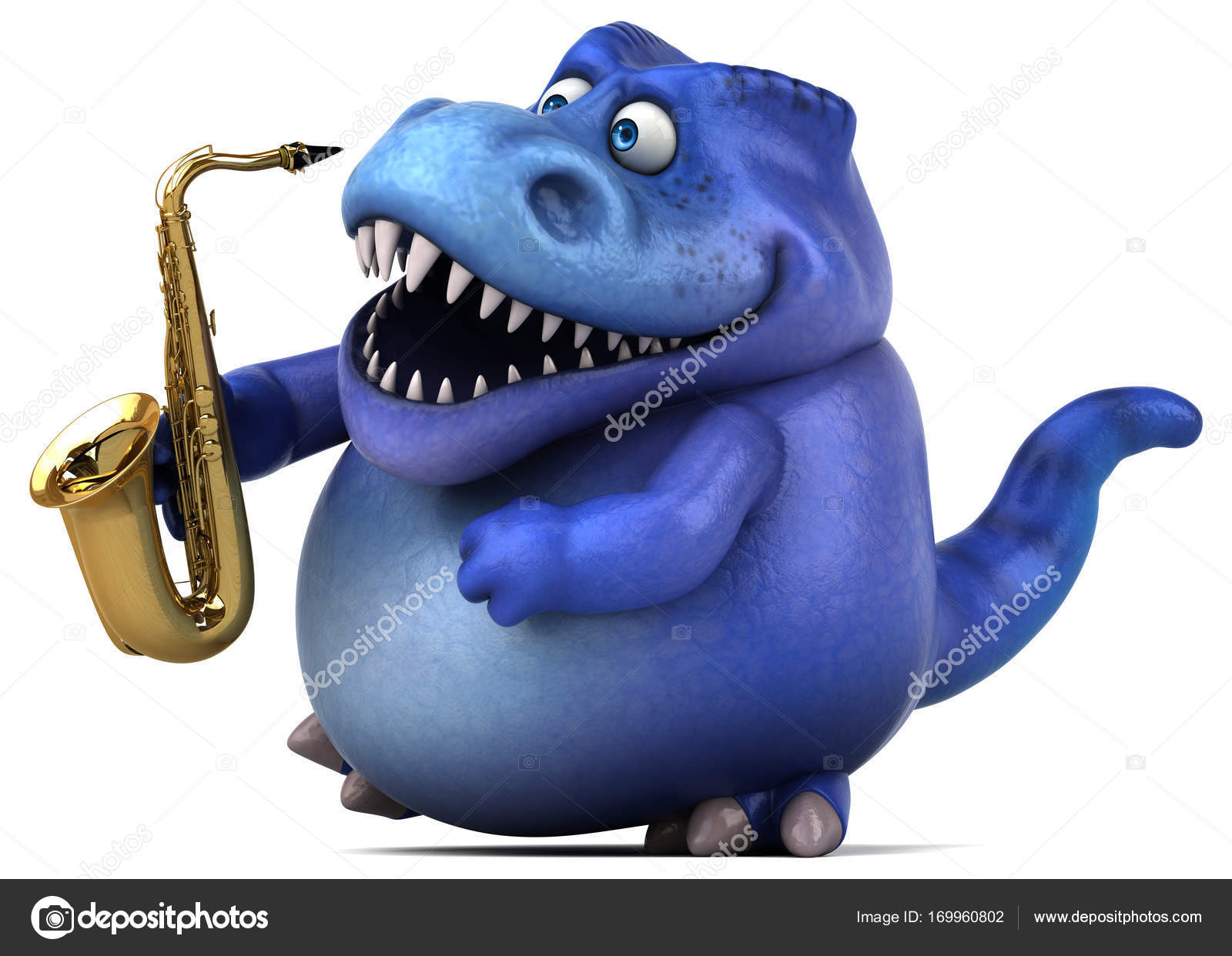 Cartoon character with music instrument — Stock Photo © julos #169960802