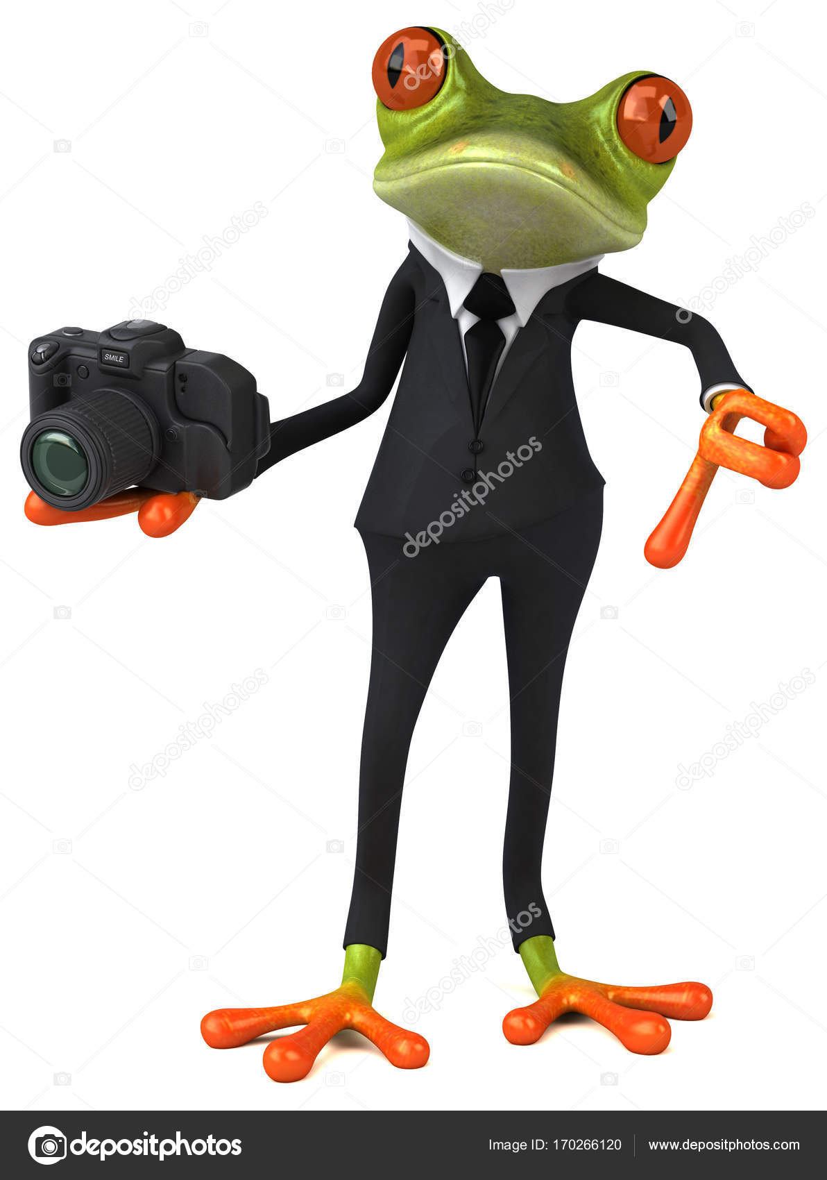 Cartoon character with camera Stock Photo by ©julos 170266120