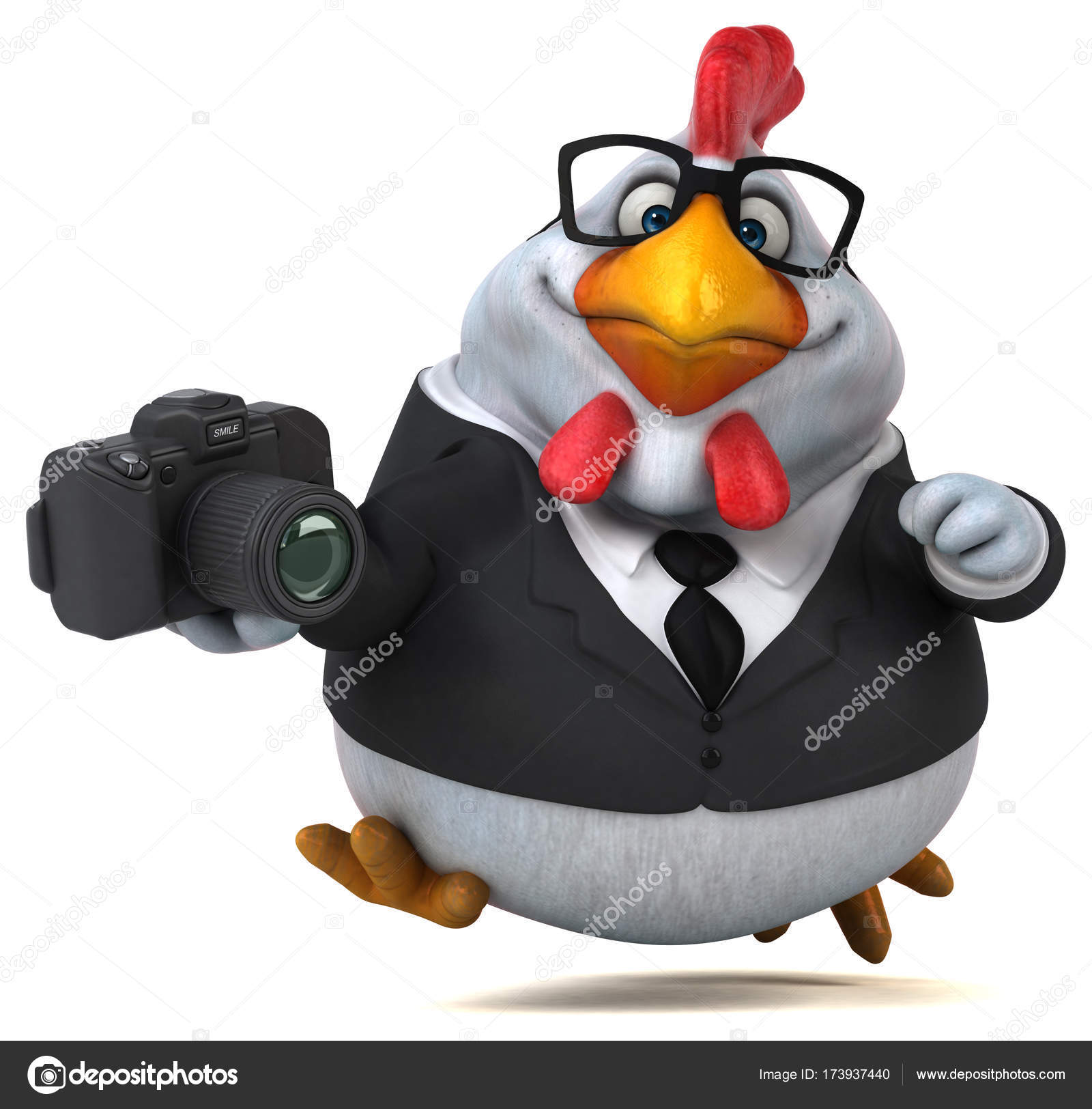 Fun cartoon character with camera Stock Illustration by ©julos #173937440