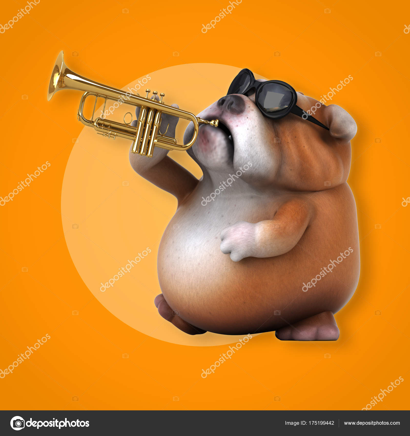 Fun Cartoon Character Instrument Illustration — Stock Photo © julos ...