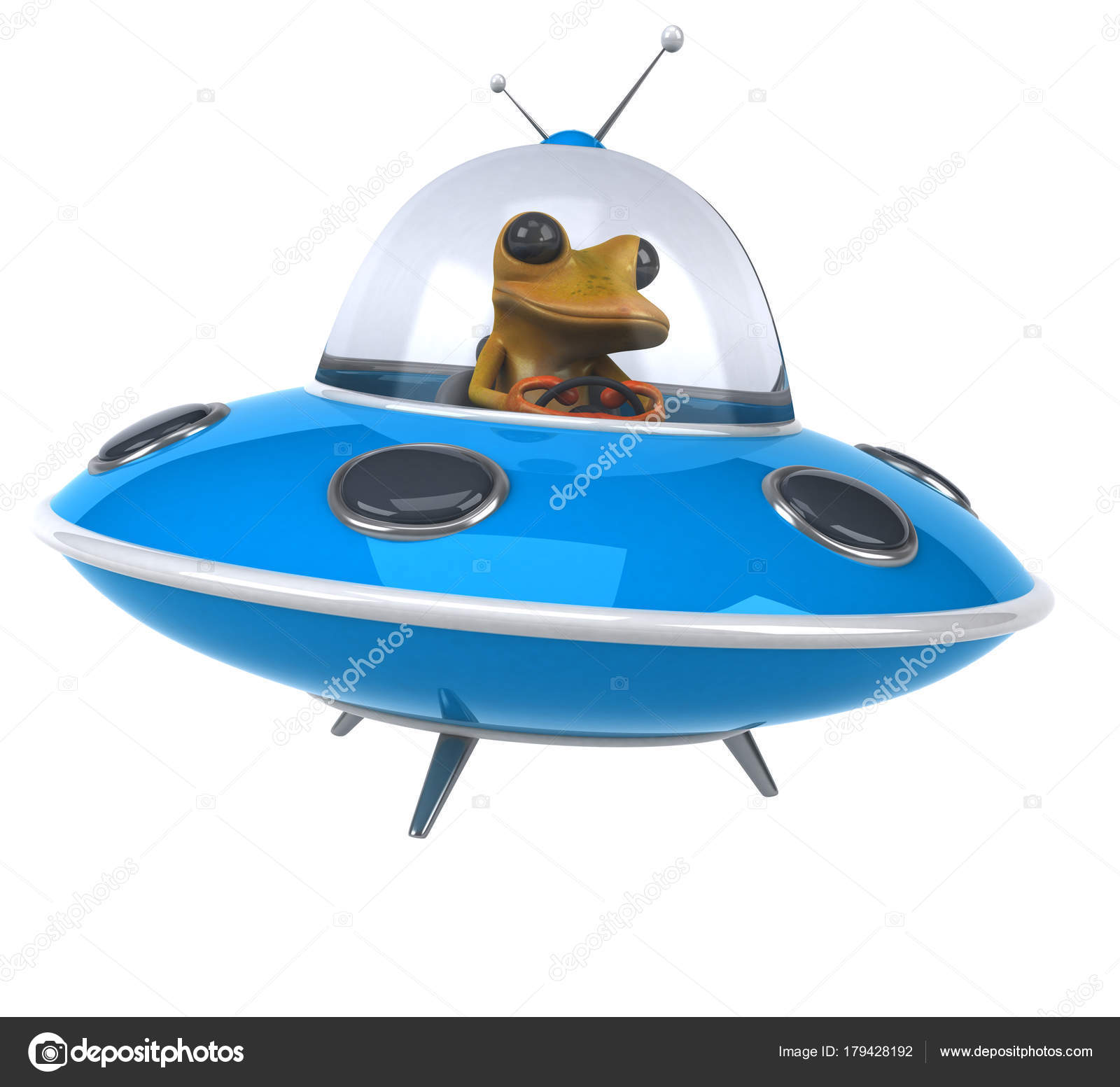 Space Shuttle And Frog