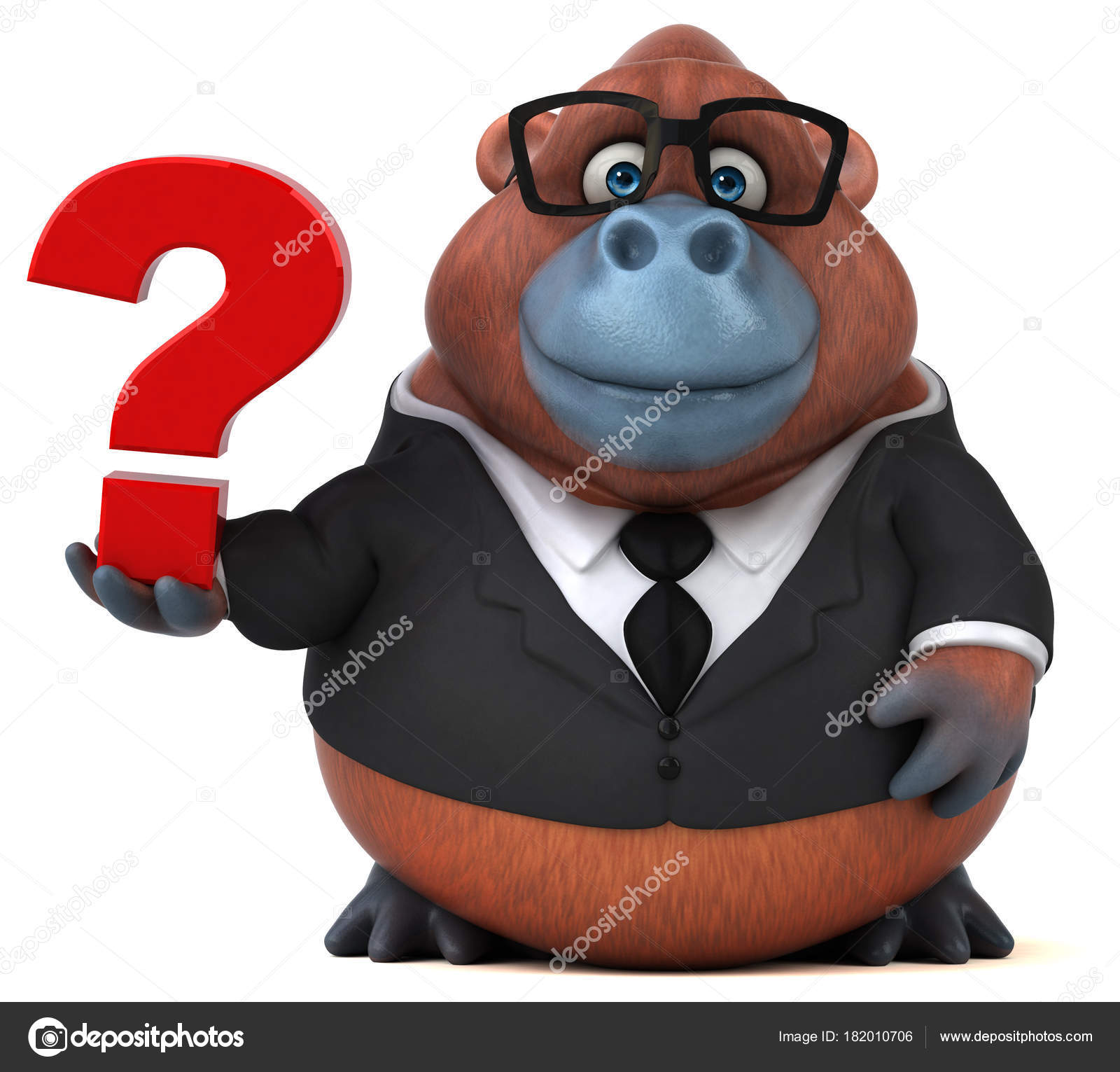 Fun Cartoon Character Question Illustration — Stock Photo © julos ...